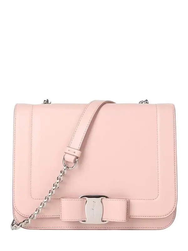 FERRAGAMO Vara Rw Series Shoulder Bag - Nude