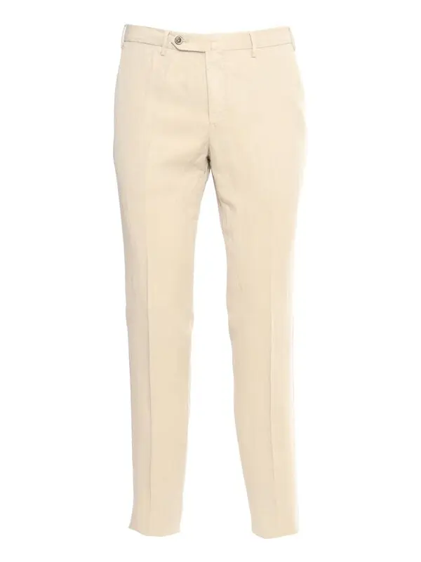 PT TORINO Belt Loop Casual Pants - Nude