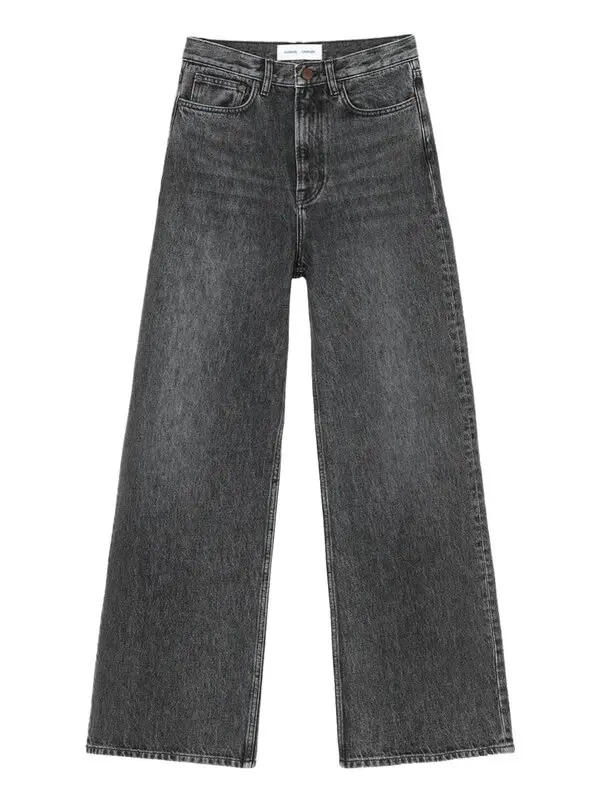 SAMSOE SAMSOE Multi-pocket Wide-leg Jeans - Black