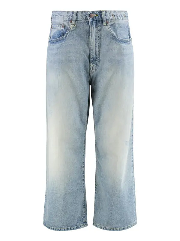 R13 High-rise Wide-leg Jeans - Gray