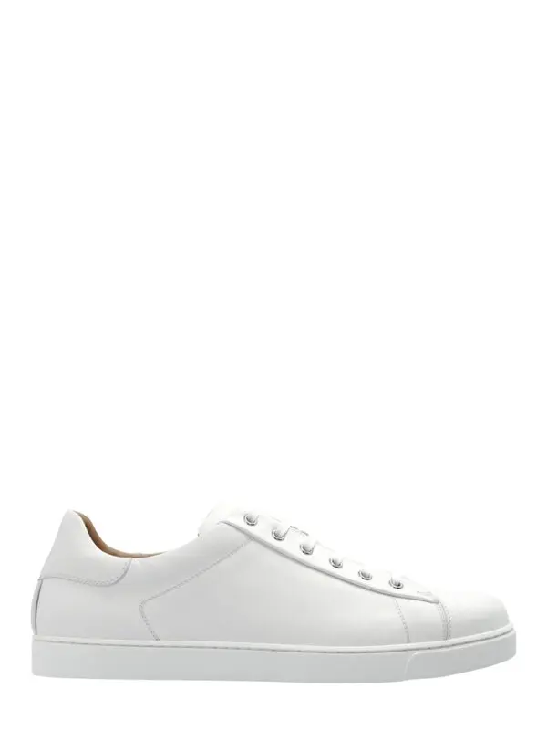 GIANVITO ROSSI Leather Lace-up Sneakers - White