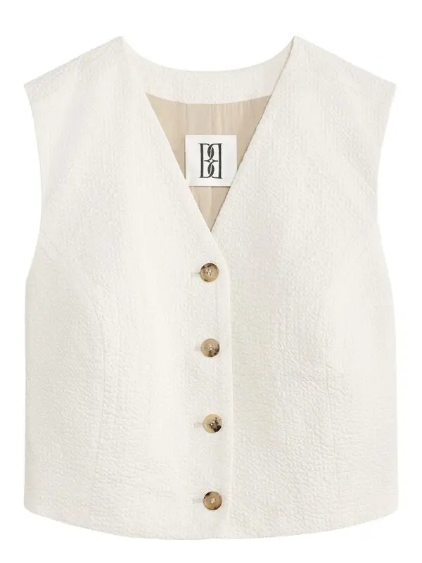 BY MALENE BIRGER V-neck Vest - White