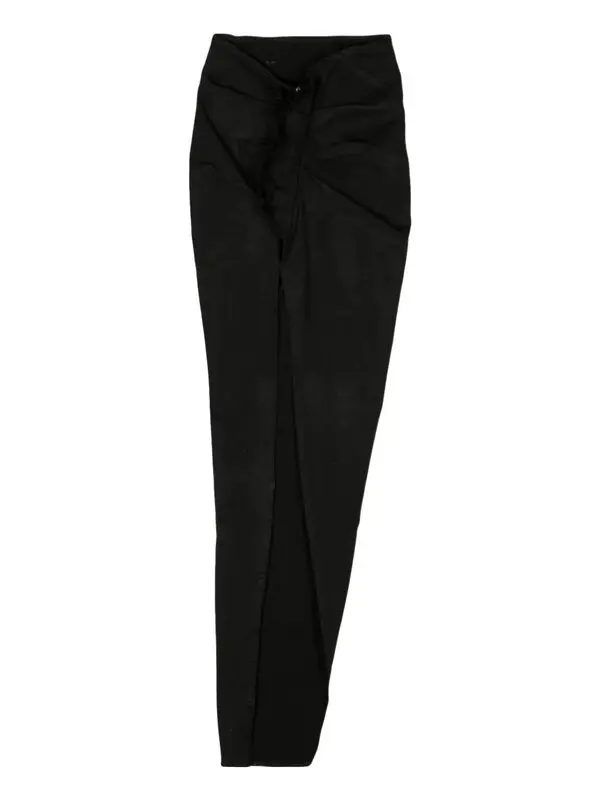 Rick Owens Ruched Long Skirt - Black