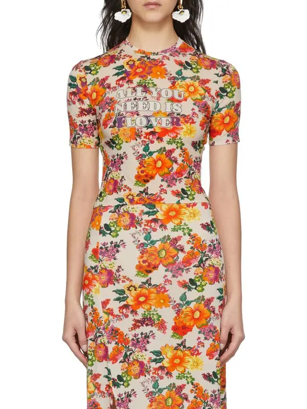 Rabanne Short Sleeve T-shirt - Nude