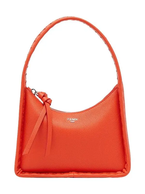 Fendi Mini Fendessence Tote Bag With Logo Plaque - Red