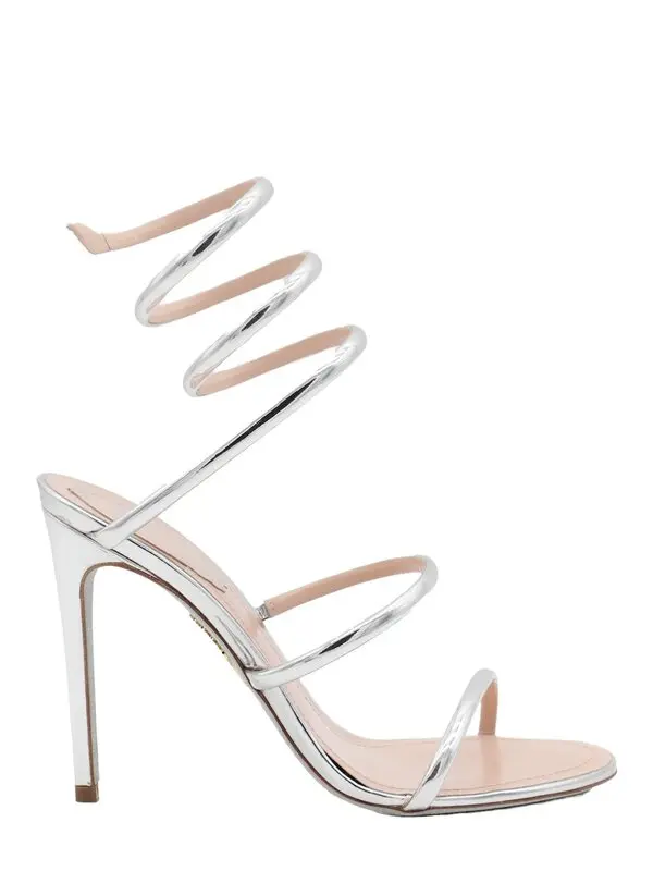 Rene Caovilla Cleo Spiral Strap Sandals - Nude