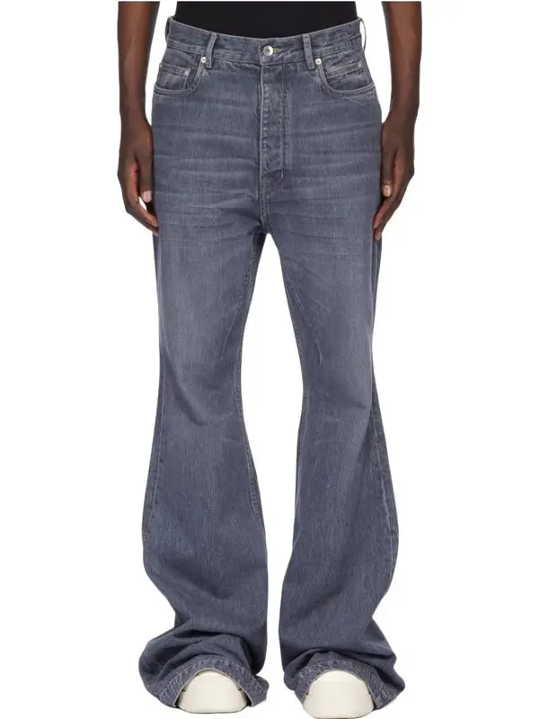Rick Owens Cotton Jeans - Washed Ash