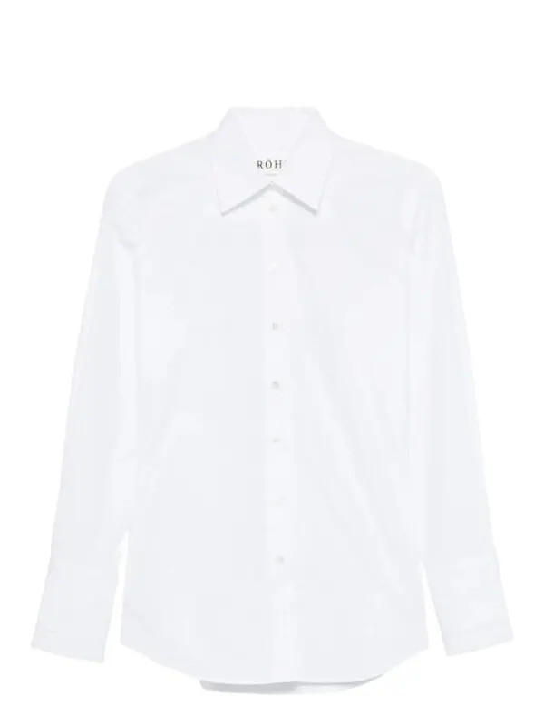 RÓHE Button-up Shirt With Classic Collar - White