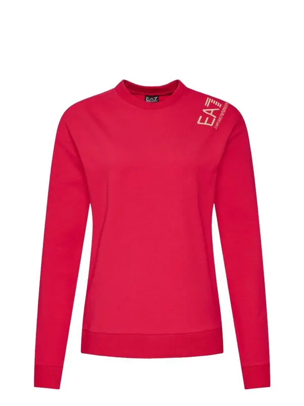 EA7 Logo Detail Sweatshirt - Red