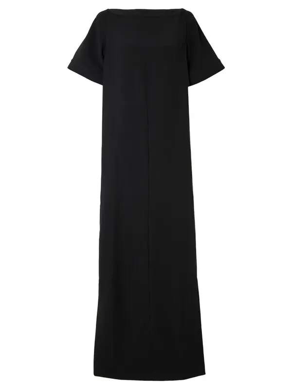 16Arlington Clelia Open-back Crepe Gown - Black