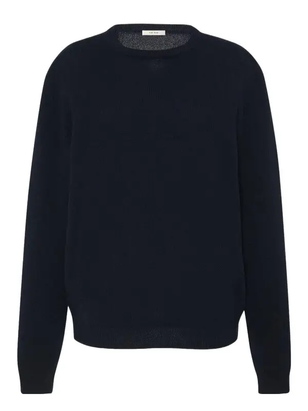 THE ROW Kisaora Crewneck Knitted Jumper - Dark Navy