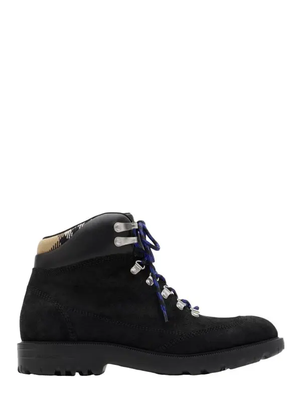 Burberry Lace-up Hiking Boots - Black