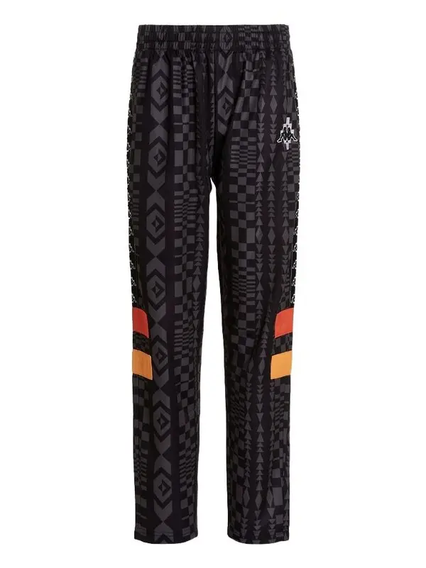 MARCELO BURLON COUNTY OF MILAN Logo-print Loose-fit Pants - Black