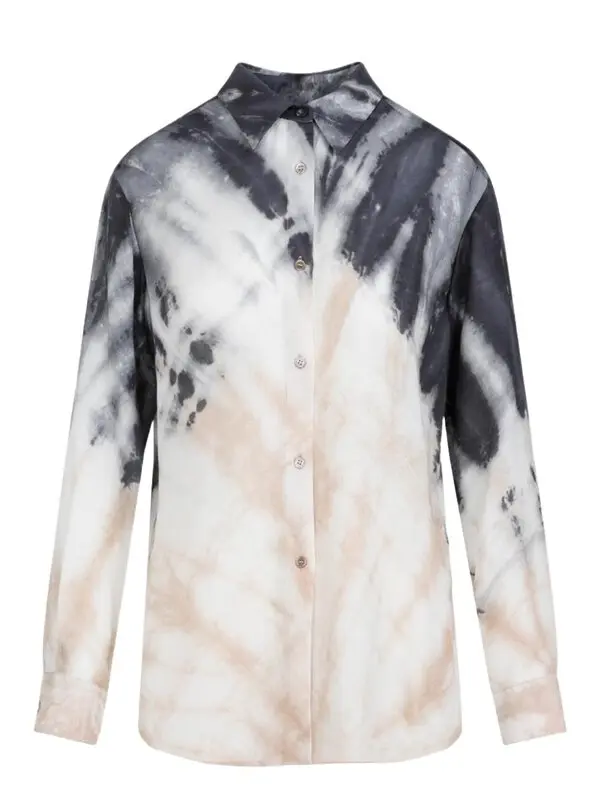 Gabriela Hearst Ferrara Tie-dye Shirt - White
