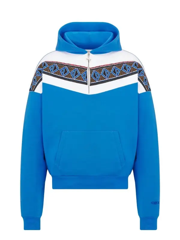 Dior And Lewis Hamilton Cd Diamond Hooded Sweatshirt - Blue