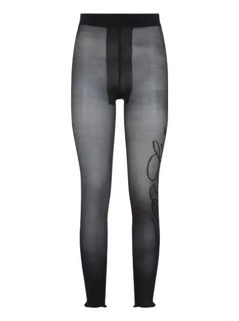 JEAN PAUL GAULTIER Printed Tights - Black