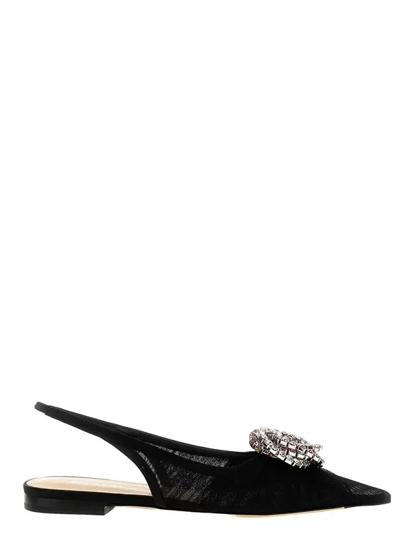 MACHMACH Macha Mach Galaxy Slingback Flats - Black