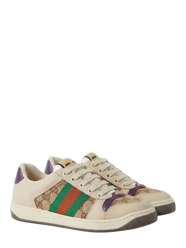 Gucci Screener Gg Sneakers - Nude