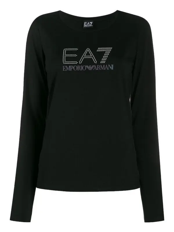 EA7 Long Sleeve Crewneck T-shirt - Black