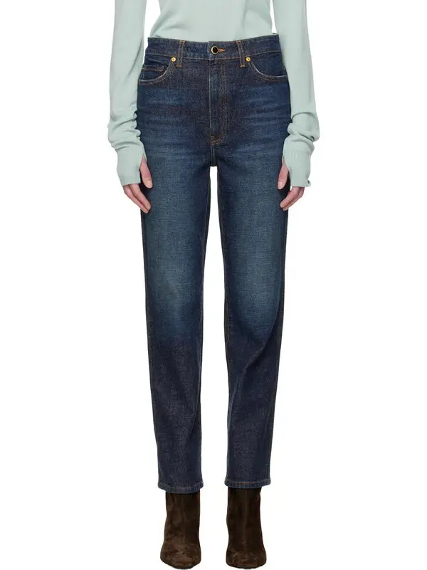 Khaite Abigail Straight-leg Jeans - Blue