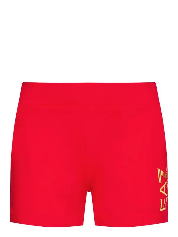EA7 Logo Sports Shorts - Red