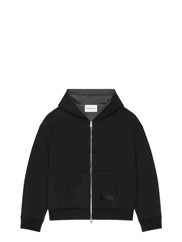 Givenchy Couture Seam Zipped Hoodie - Black/dark Grey