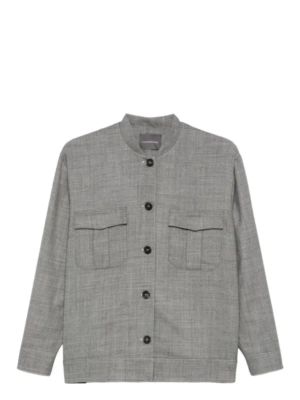 Lorena Antoniazzi Long-sleeve Shirt With Chest Pockets - Medium Gray