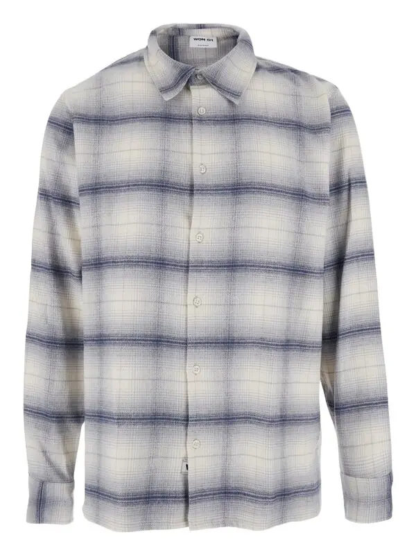 WON HUNDRED Check Shirt - Grey