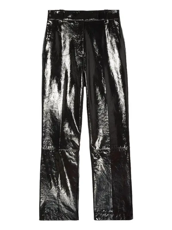 Khaite High-waisted Straight Leg Trousers - Black