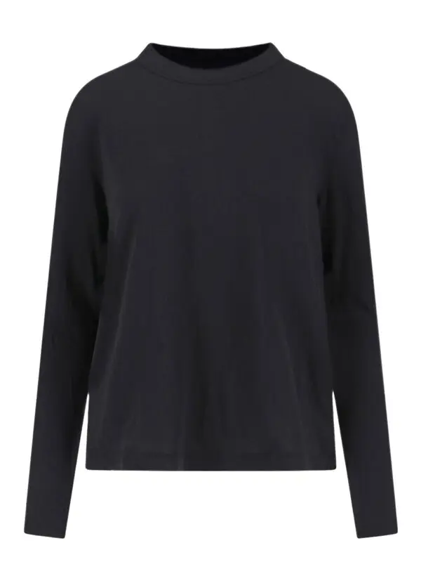 JAMES PERSE Long Sleeve Crew Neck T-shirt - Black