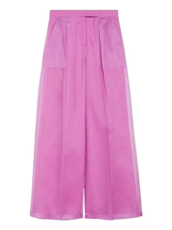 Max Mara High Waisted Straight-leg Pants - Pink