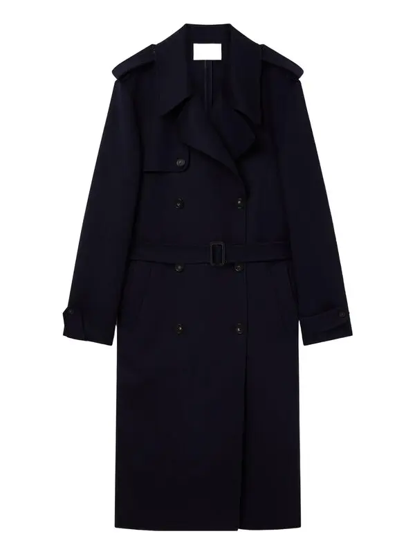 Stella McCartney Double-breasted Trench Coat - Ink