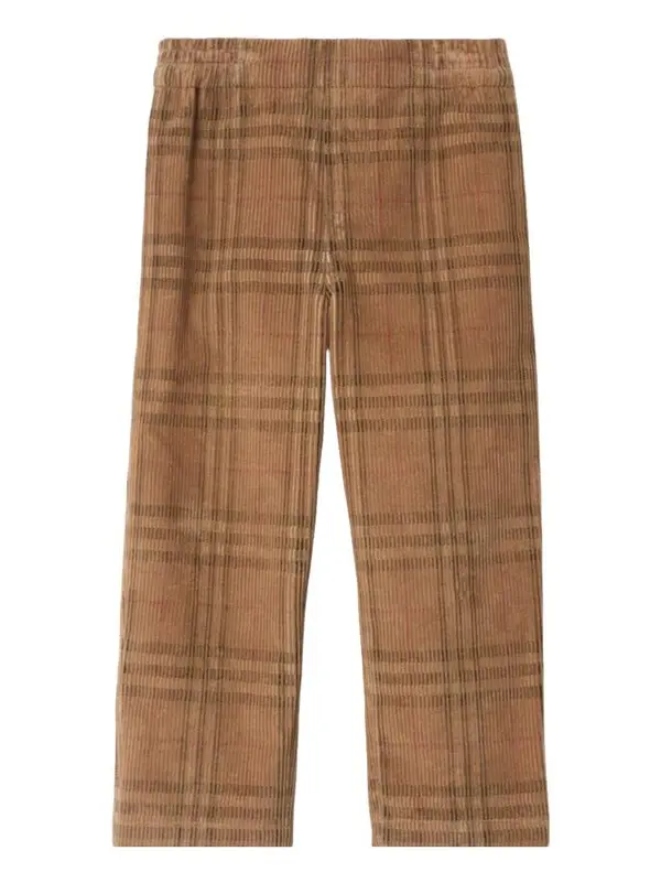 Burberry Check Corduroy Trousers - Archive Beige