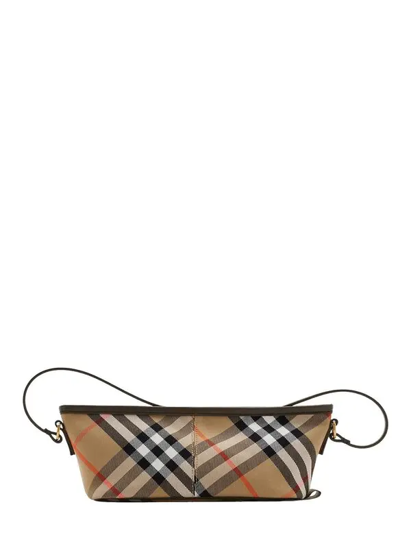 Burberry Check Mini Shoulder Bag - Sand-colored