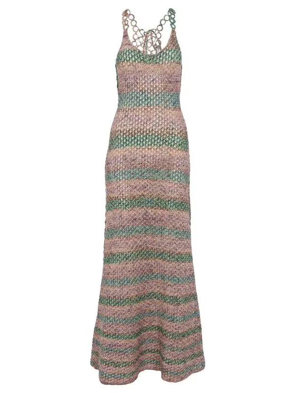 Chloé Striped Sleeveless Knit Maxi Dress - Multicolor