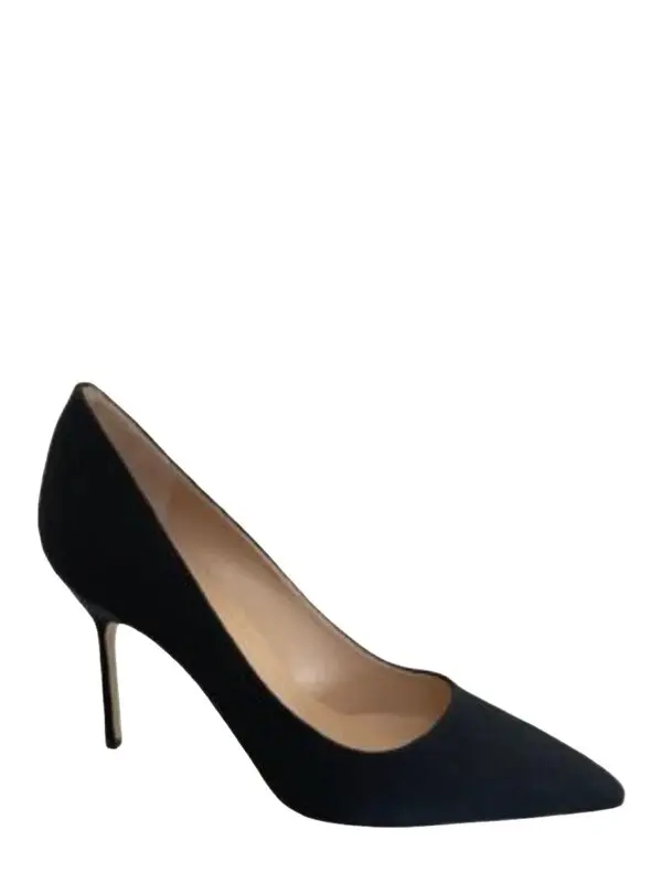 Manolo Blahnik Logo High Heels - Black