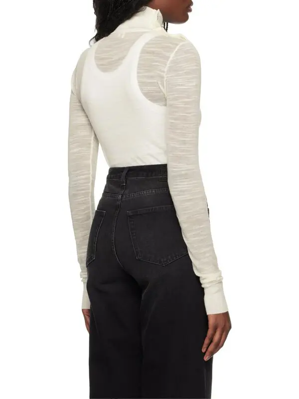 TOTEME Turtleneck Long-sleeved Sweater - Off White