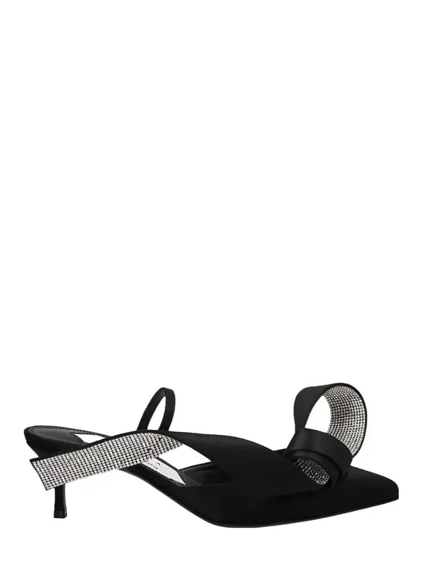 SERGIO ROSSI Marquise Bow Embellished Pumps - Black