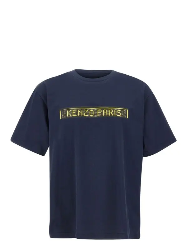 Kenzo City' Oversized T-shirt In Cotton - Blue