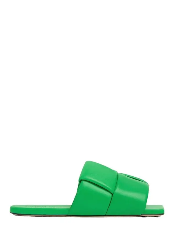 Bottega Veneta Patch Flat Slippers - Parrot Green