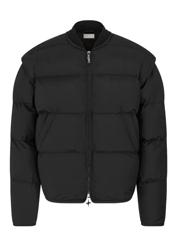 Dior Lewis Hamilton Puffer Jacket With Removable Sleeves - Black