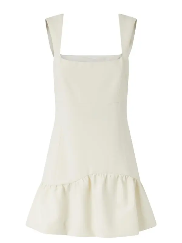 Pinko Flared Sleeveless Mini Dress With Ruffle Trim - No