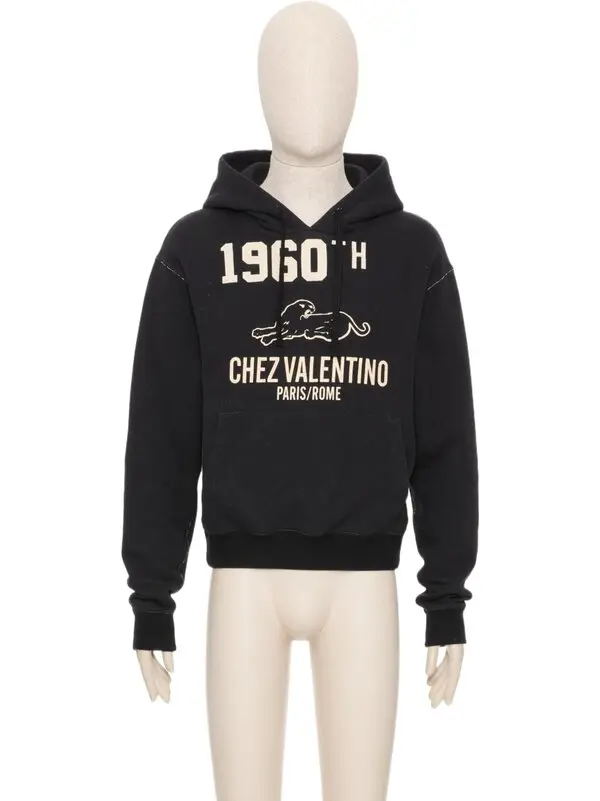 Valentino Garavani Chez Drawstring Hoodie - Black