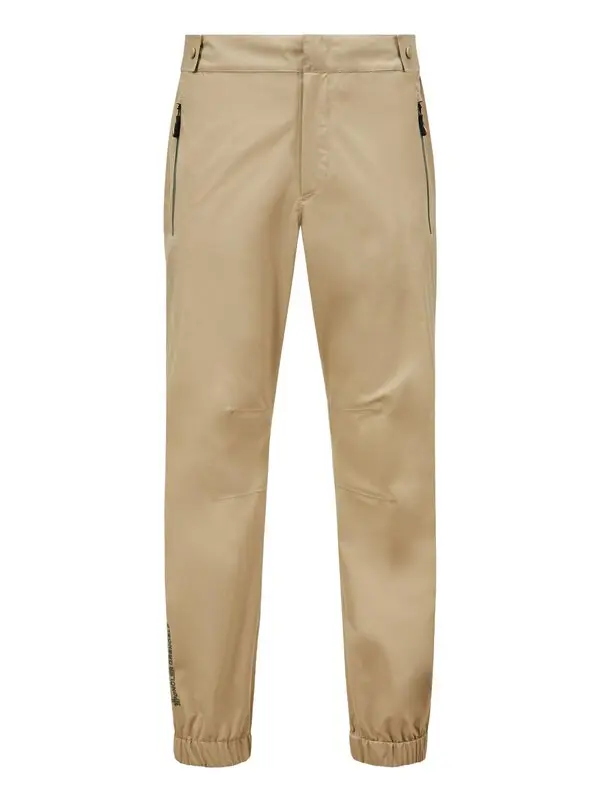Moncler Tailored Trousers With Zip Pockets - Light Brown