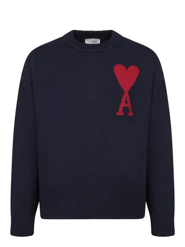 Ami De Coeur Intarsia Sweater - Black