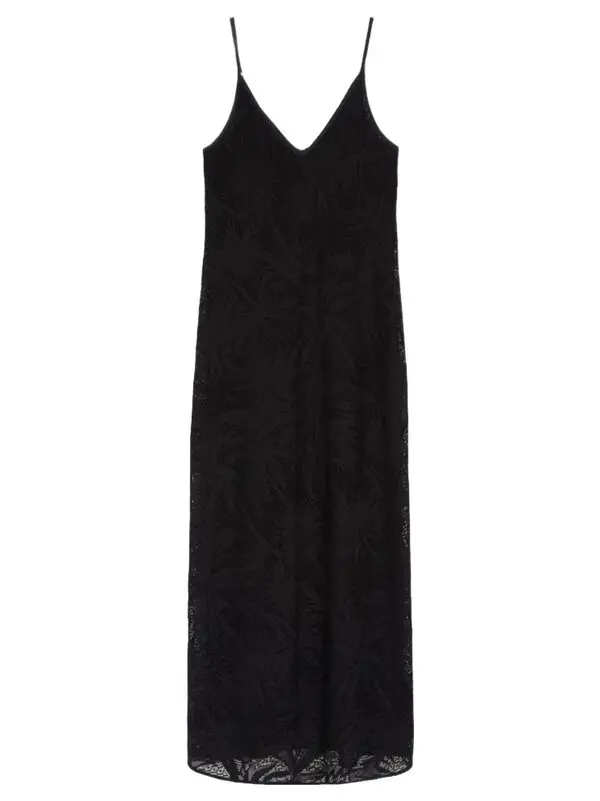 Max Mara Lace Maxi Dress - Black