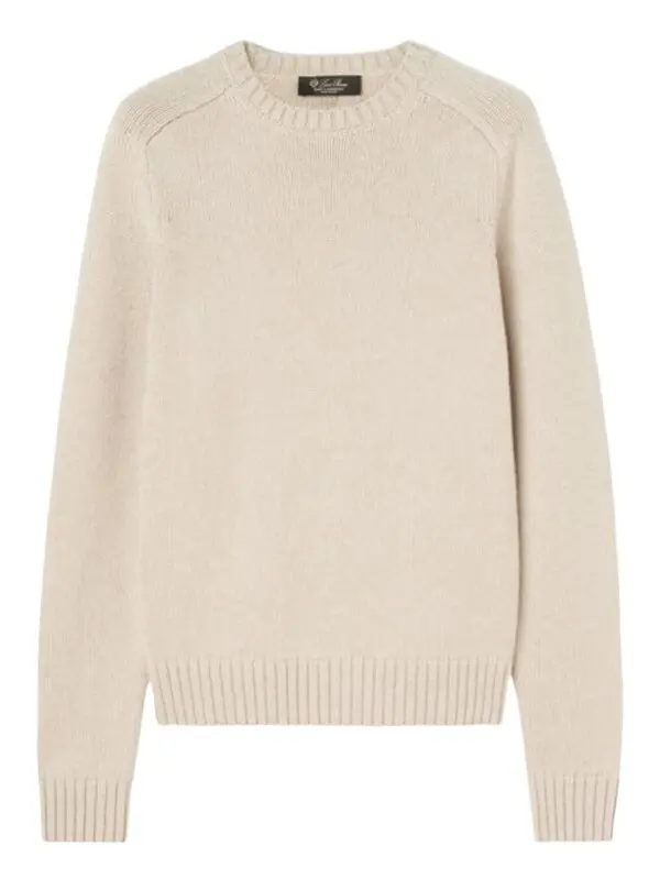 Loro Piana Parksville Crewneck Jumper - Natural Color Mixing