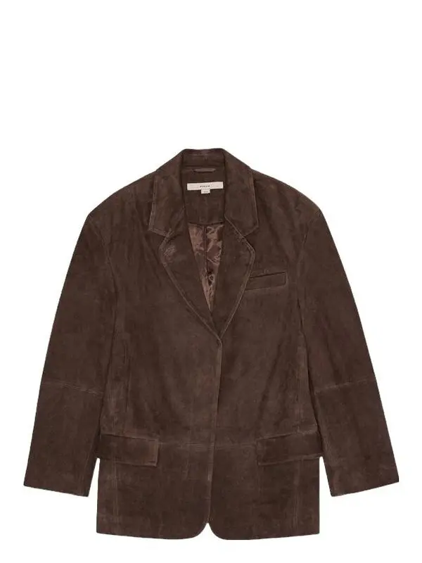 REMAIN BIRGER Padded-shoulder Blazer - Green
