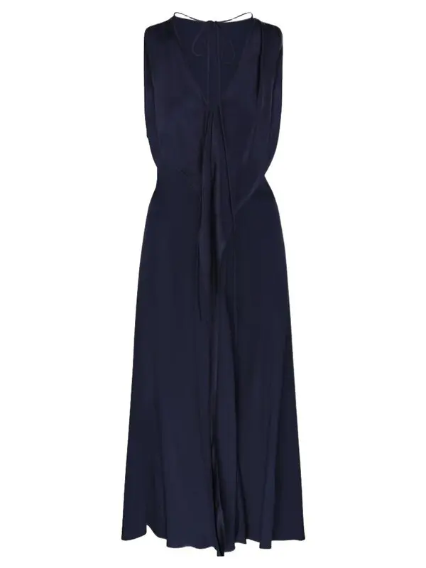 Victoria Beckham Sleeveless V-neck Maxi Dress - Midnight