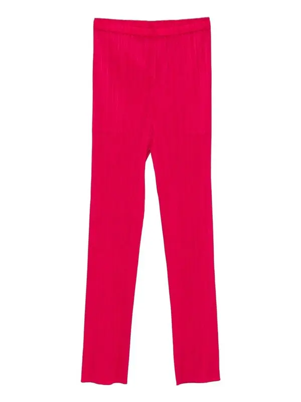 PLEATS PLEASE BY ISSEY MIYAKE Pleated Trousers - Red